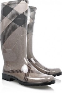 Lunchtime buy: Burberry checked wellington boots
