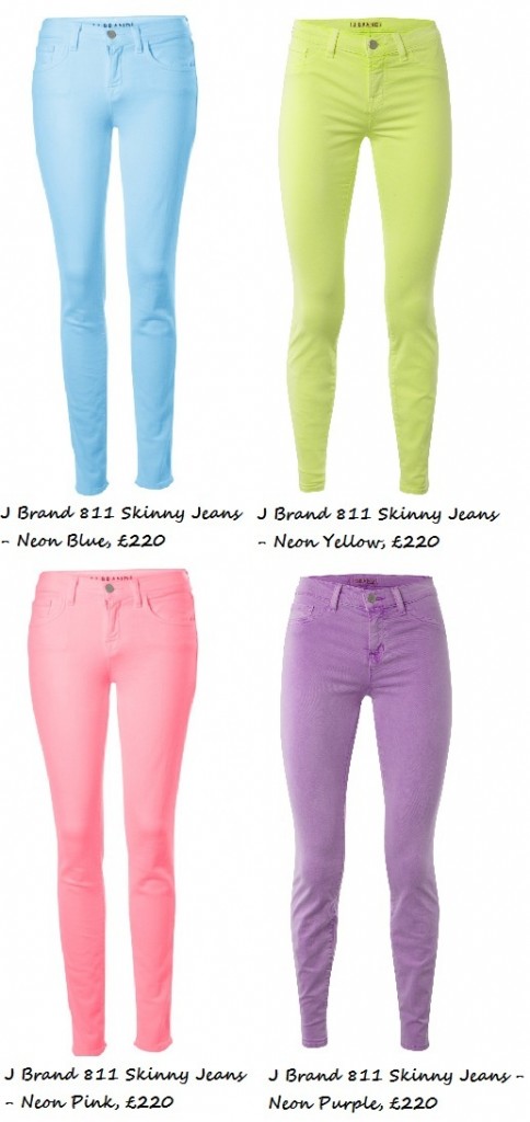Wednesday Wardrobe Wonder: J Brand Electric Neon Jeans