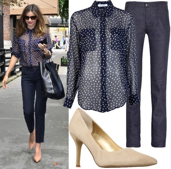 Get Miranda Kerr’s sheer, starry look - my fashion life