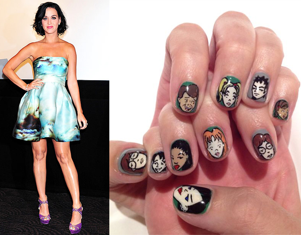 Katy Perry spices up her Randi Rahm outfit with Daria nails! - my ...