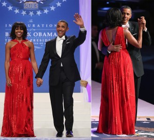 Michelle Obama wore Jason Wu again to the Inauguration ball!