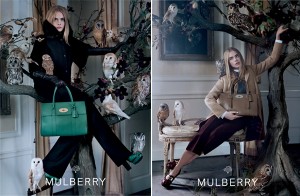 Cara Delevingne is the star of Mulberry's AW13 ad campaign