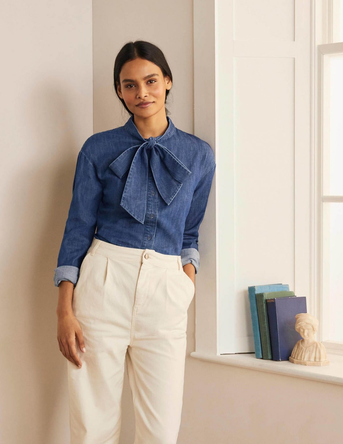 25 Denim Blouses You'll Want To Wear On Repeat