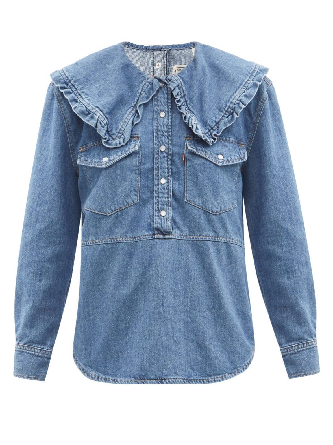 25 Denim Blouses You'll Want To Wear On Repeat