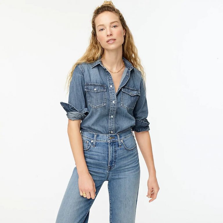 25 Denim Blouses You'll Want To Wear On Repeat