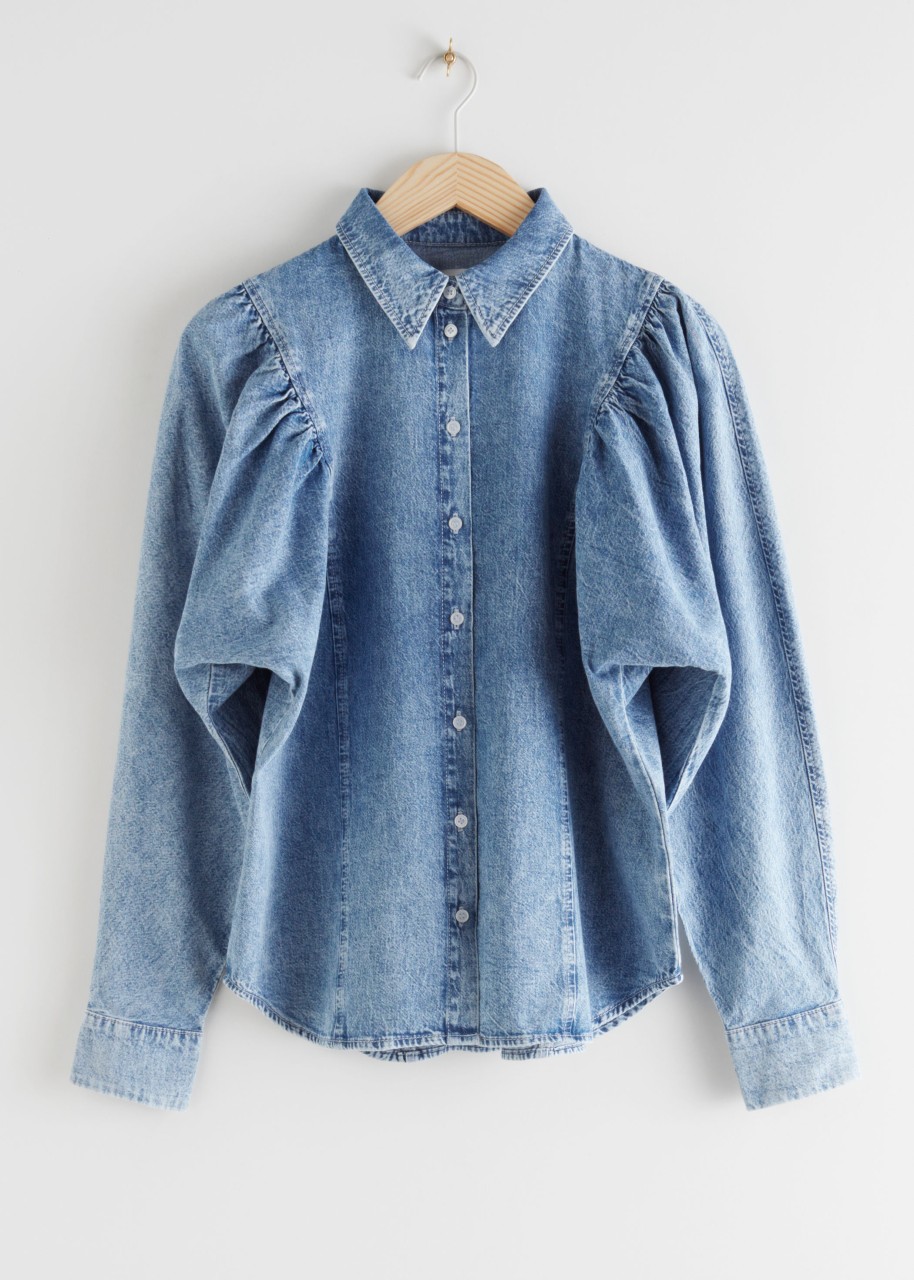 25 Denim Blouses You'll Want To Wear On Repeat