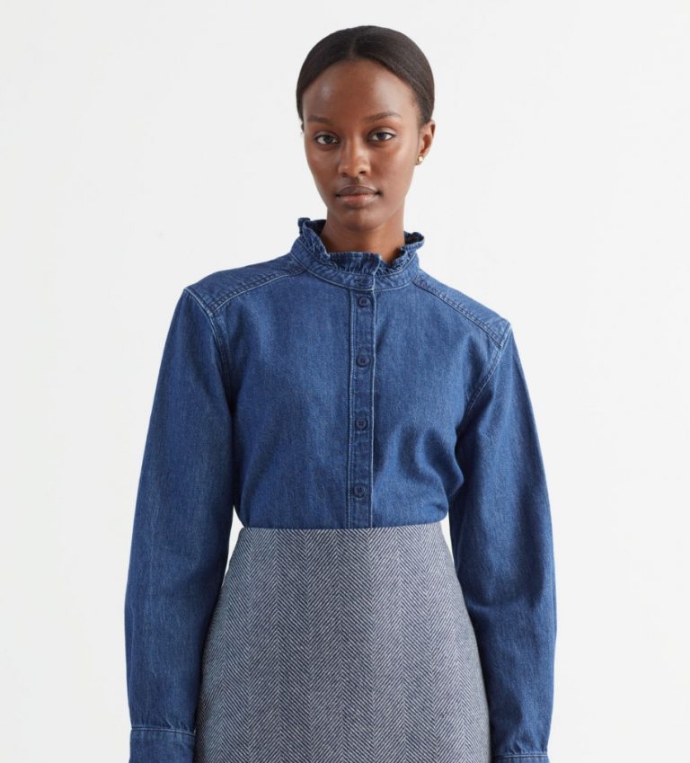 25 Denim Blouses You'll Want To Wear On Repeat