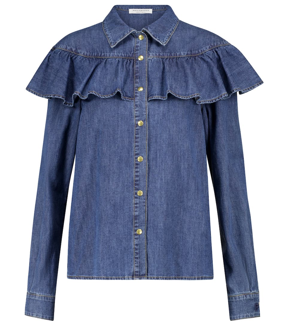 25 Denim Blouses You'll Want To Wear On Repeat