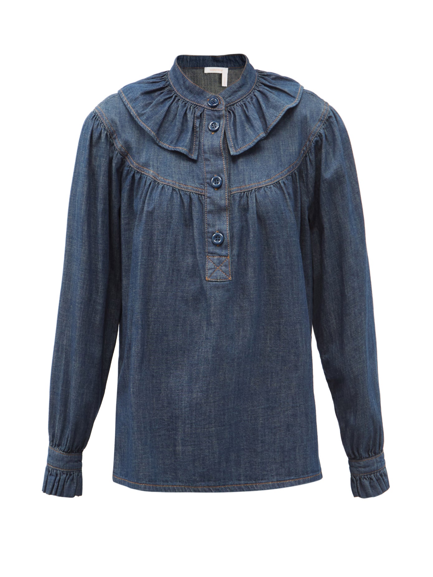 25 Denim Blouses You'll Want To Wear On Repeat