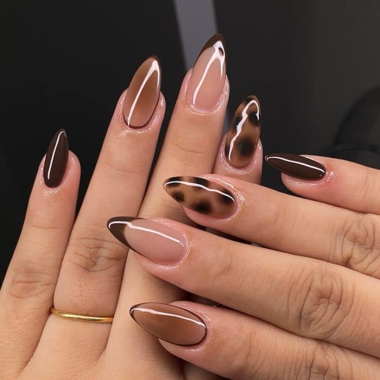 25+ Brown Nail Designs That Aren't Boring!